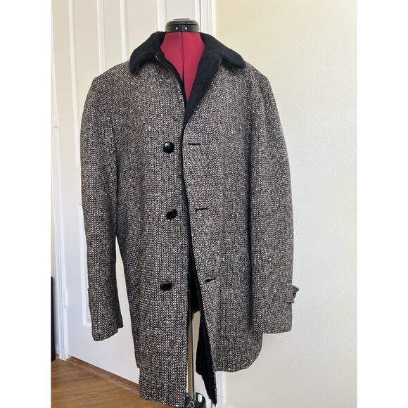 Pendleton | Jackets & Coats | Vintage Pendleton Jacket Wool Tweed Quilted Liner Fur Collar 96s ...